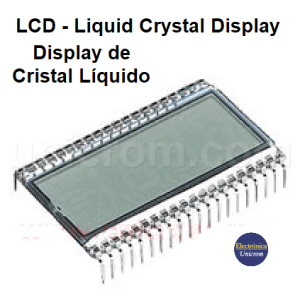 Display LCD - Display de Cristal Líquido - Electrónica Unicrom