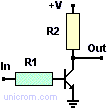 Compuerta NOT RTL (Resistor Transistor Logic) - Electrónica Unicrom