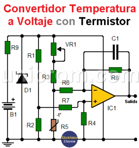 Convertidor de Temperatura a Voltaje con Termistor (PCB) - Electrónica ...