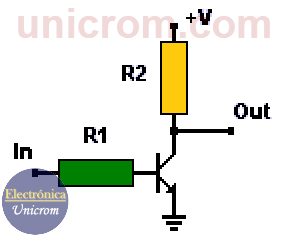 Compuerta NOT RTL (Resistor Transistor Logic) - Electrónica Unicrom